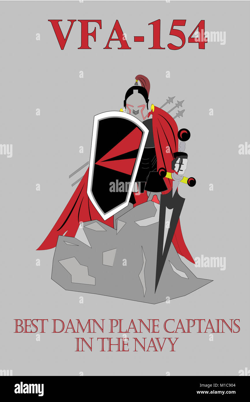 An identity design for Strike Fighter Squadron (VFA) 154 Stock Photo ...