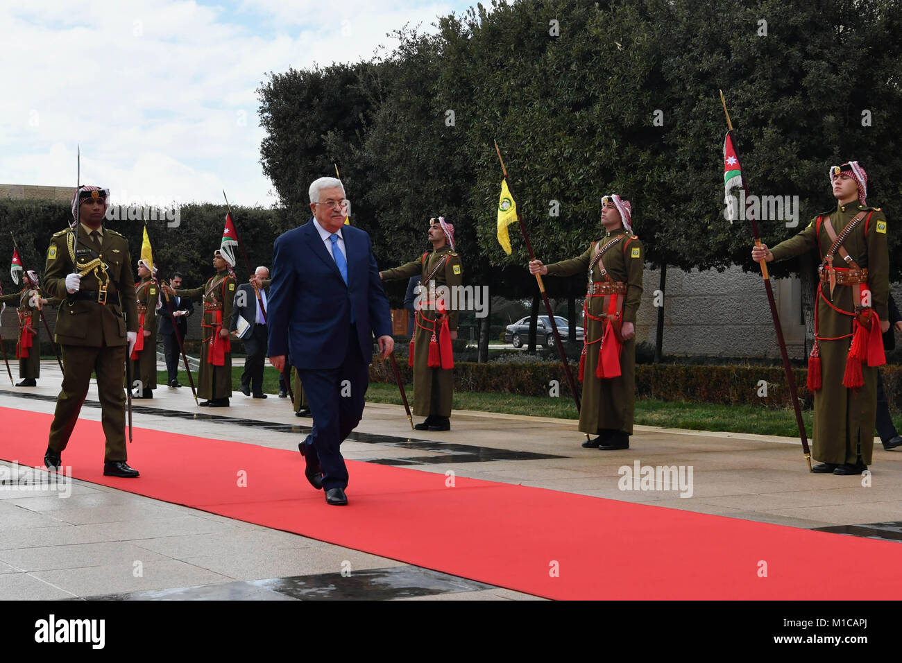 Amman, Amman, Jordan. 29th Jan, 2018. Palestinian President Mahmoud ...