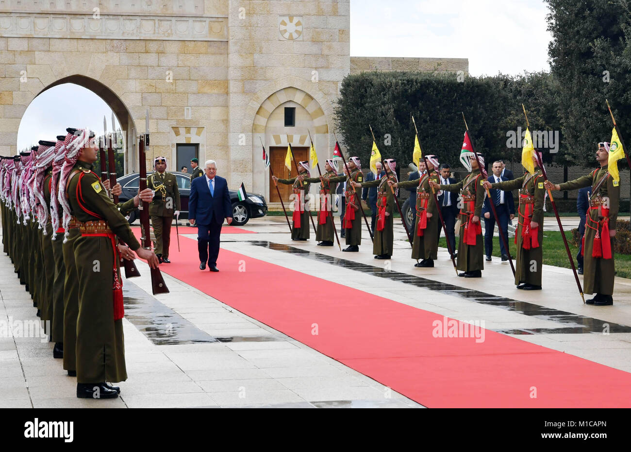 Amman, Amman, Jordan. 29th Jan, 2018. Palestinian President Mahmoud ...