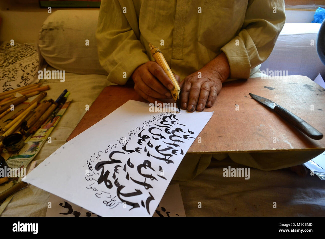 Calligrapher India High Resolution Stock Photography and Images - Alamy