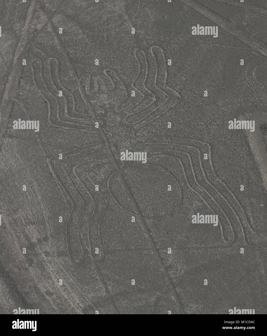 NAZCA, 20 DE ABRIL DEL 2007 VISTA AEREA DONDE SE APRECIA LAS LINEAS DE ...