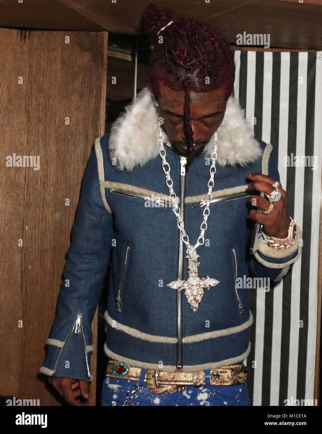 New York, NY, USA. 28th Jan, 2018. ***POSITIVE STORIES ONLY*** Lil Uzi ...