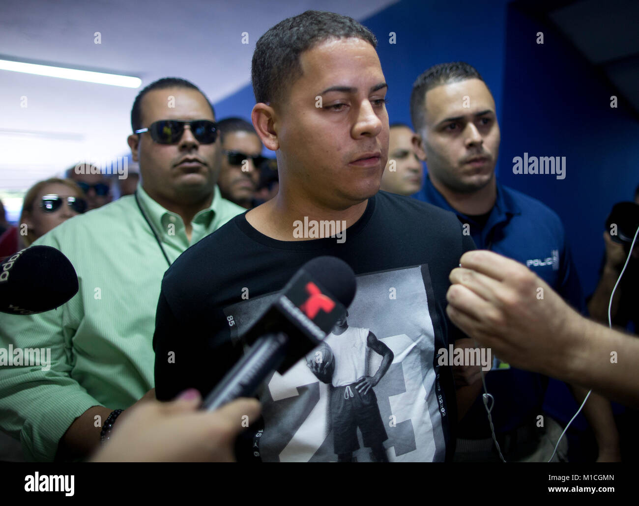 San Juan, Puerto Rico. , . Cuartel general Arresto de Luis Angel ColÂ-n ...
