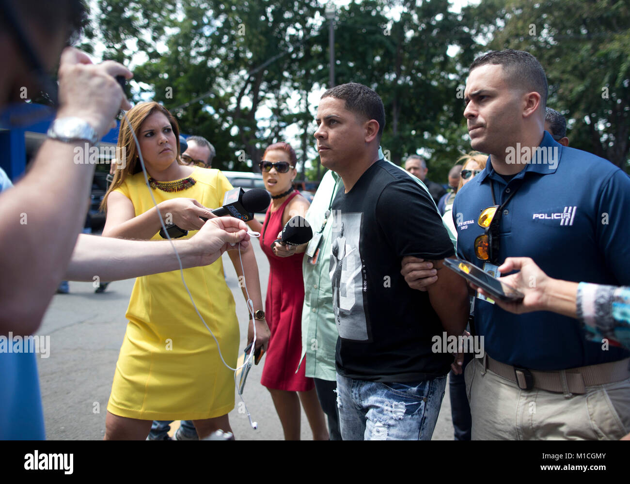 San Juan, Puerto Rico. , . Cuartel general Arresto de Luis Angel ColÂ-n ...