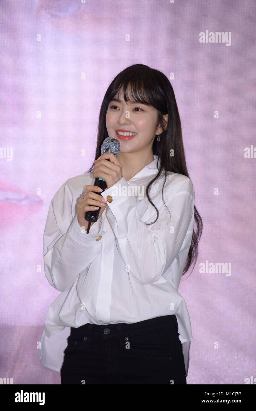 Seoul, Korea. 27th Jan, 2018. RED VELVET leader Irene attends a brand ...