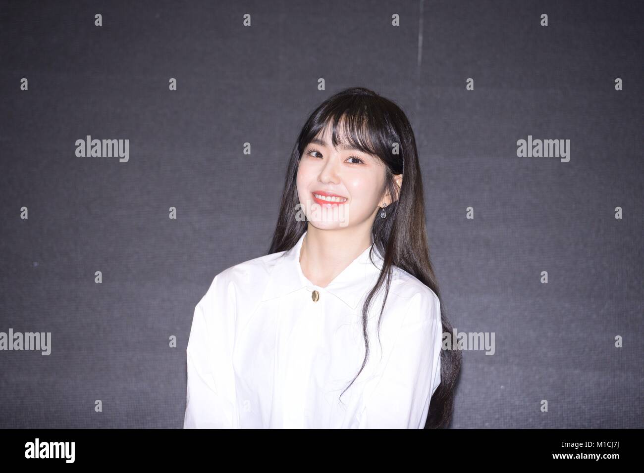 Seoul, Korea. 27th Jan, 2018. RED VELVET leader Irene attends a brand ...