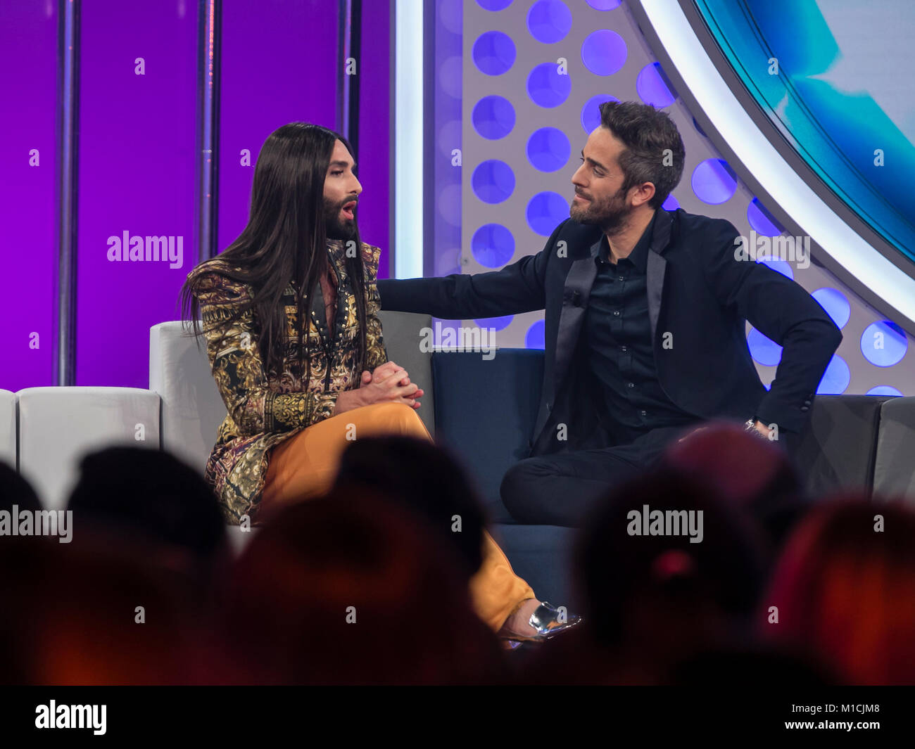 Barcelona, Spain. 29th Jan, 2018. Singer Conchita Wurst during the ...