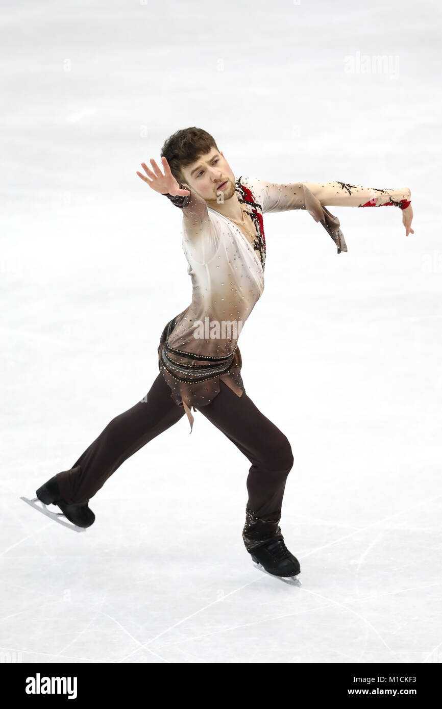Taipei, Taiwan. 25th Jan, 2018. Misha Ge (UZB) Figure Skating : ISU ...