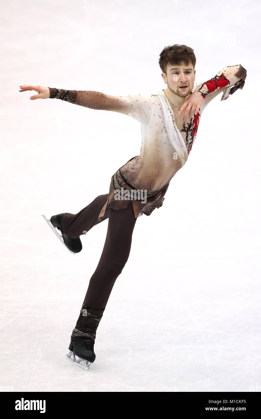 Taipei, Taiwan. 25th Jan, 2018. Misha Ge (UZB) Figure Skating : ISU ...