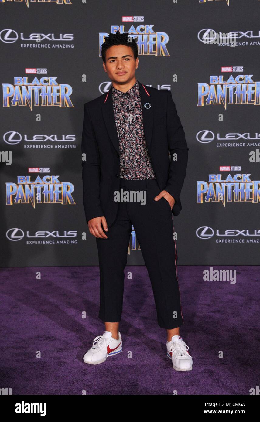 Nathaniel Potvin at arrivals for Marvel Studios BLACK PANTHER Premiere ...