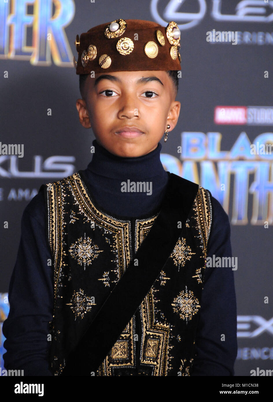 Los Angeles, California, USA. 29th Jan, 2018. Actor Miles Brown attends ...