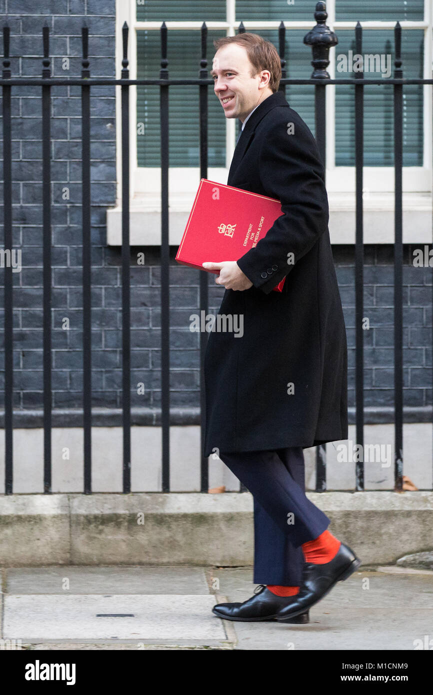 London, UK. 30th Jan, 2018. Matt Hancock MP, Secretary of State for ...