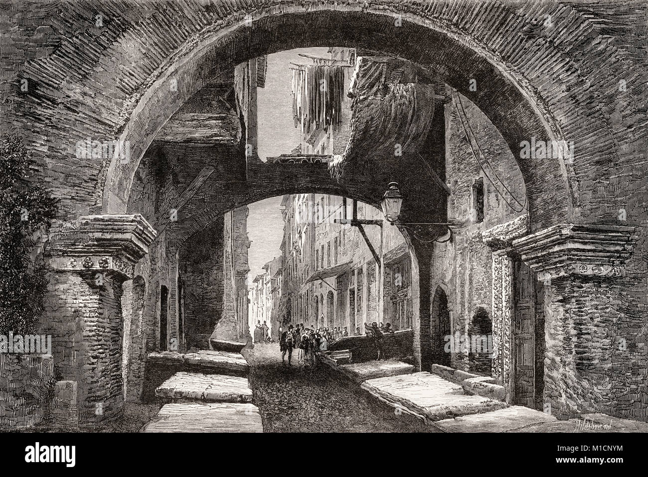 Old fish market, Porticus Octaviae, Portico of Octavia, Rome, Italy ...