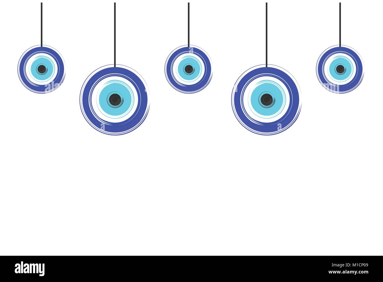 card with blue evil eyes - evil eye vector Stock Vector Image & Art - Alamy