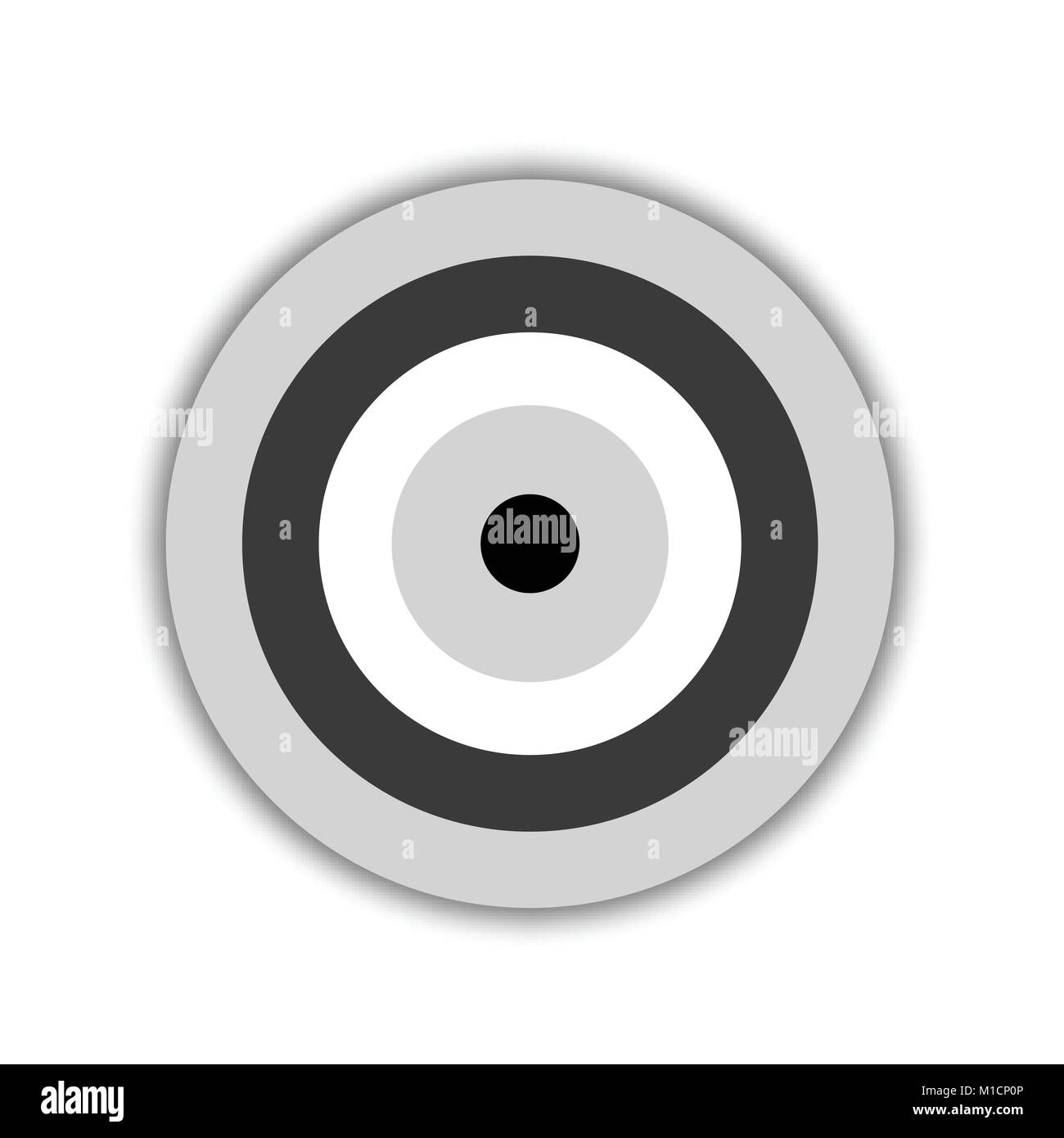 evil eye vector in black and grey colors - symbol of protection Stock ...