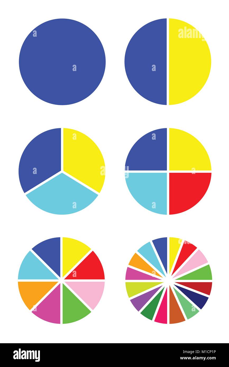 pie chart vector set - diagrams for infographics Stock Vector Image ...