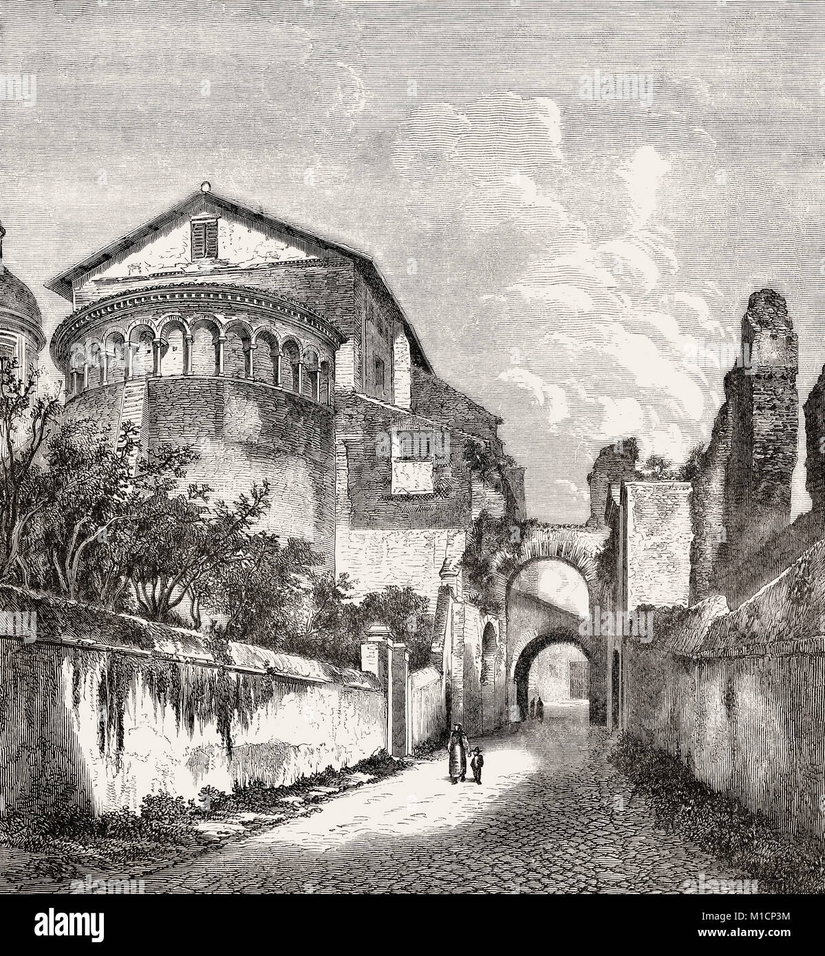 The Basilica of Saints John and Paul on the Caelian Hill, Rome, Italy ...