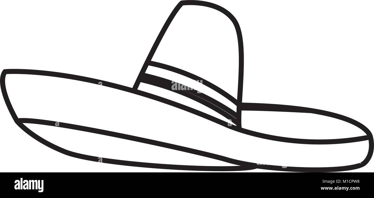 Mexican hat isolated Stock Vector Image & Art - Alamy