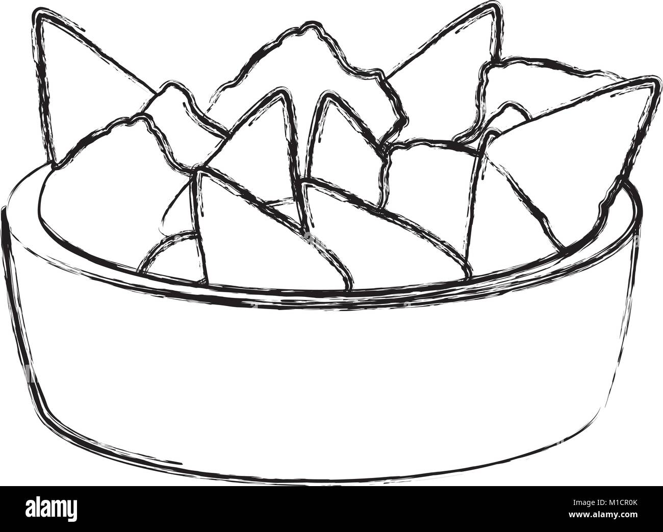 Tortilla nachos chips Black and White Stock Photos & Images - Alamy