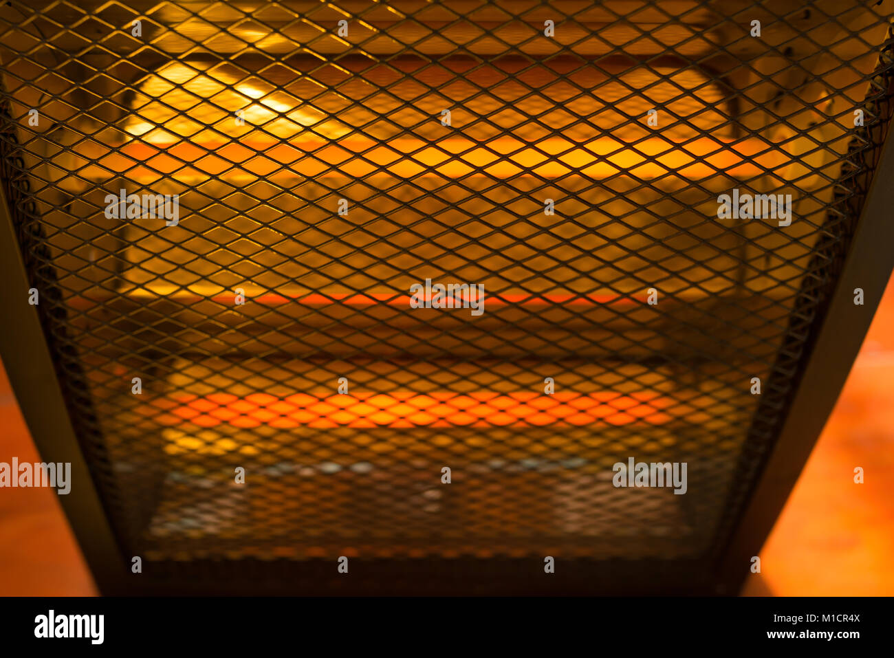 electric heater working in a room Stock Photo - Alamy