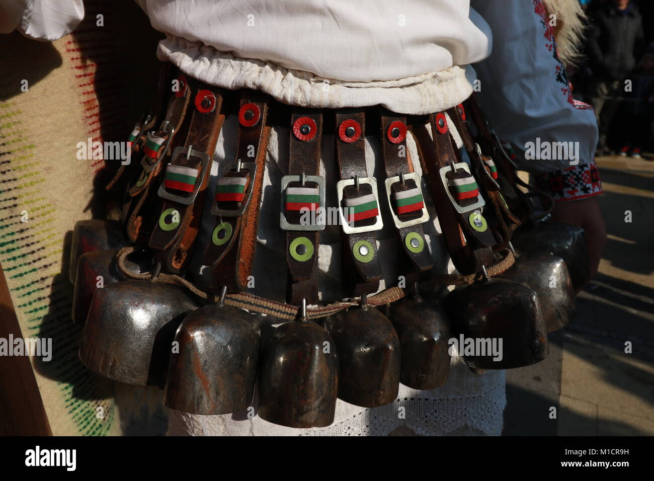 People with mask called Kukeri dance and perform to scare the evil ...