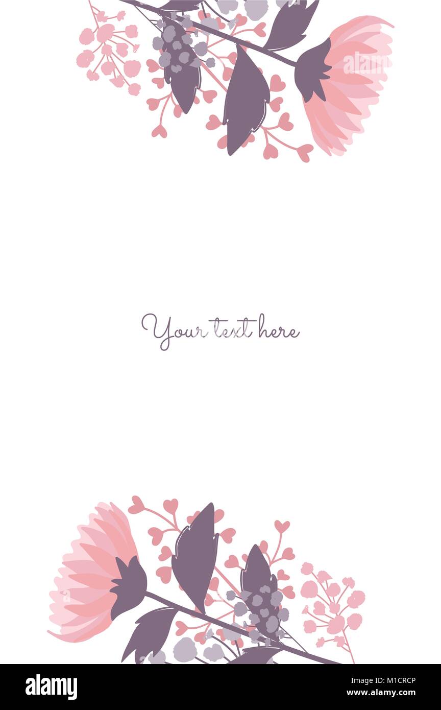 Flower frame vector vectors hi-res stock photography and images - Alamy