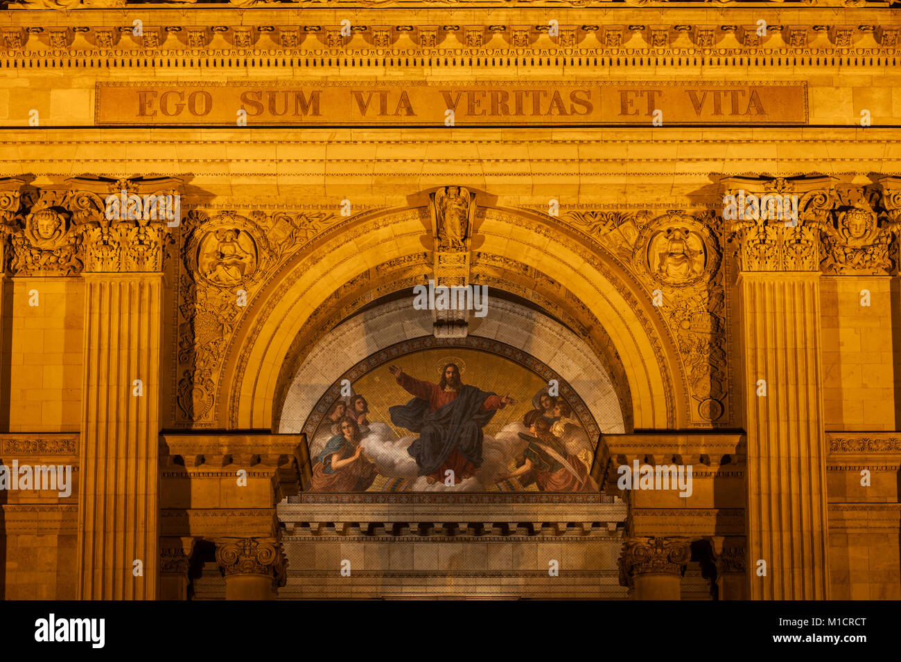 Latin inscription of Jesus words "I am the way, the truth, and the life ...