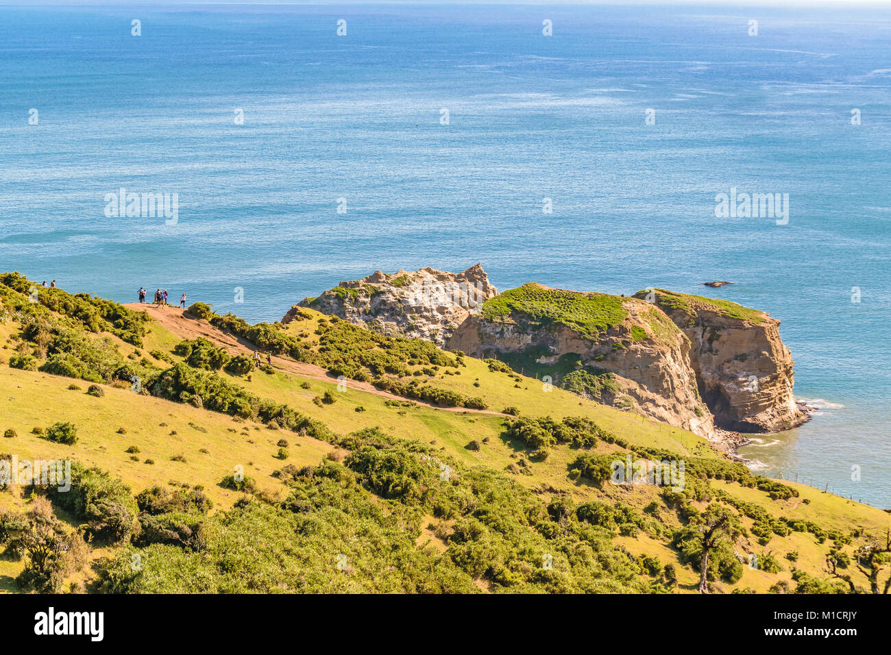 Aerial coastal landscape scene at chiloe island, chile Stock Photo - Alamy