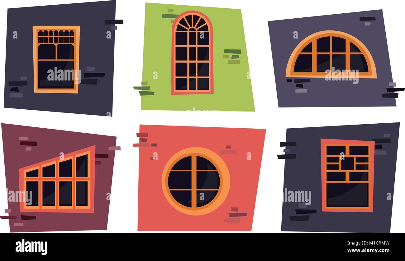 Window windows bricks Stock Vector Images - Alamy