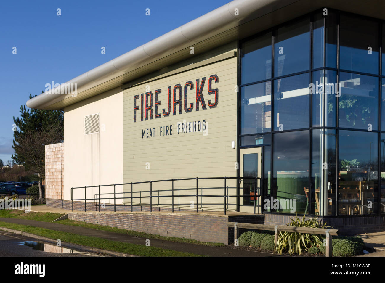 Firejacks, an American style diner branded "meat, fire ,fire friends ...