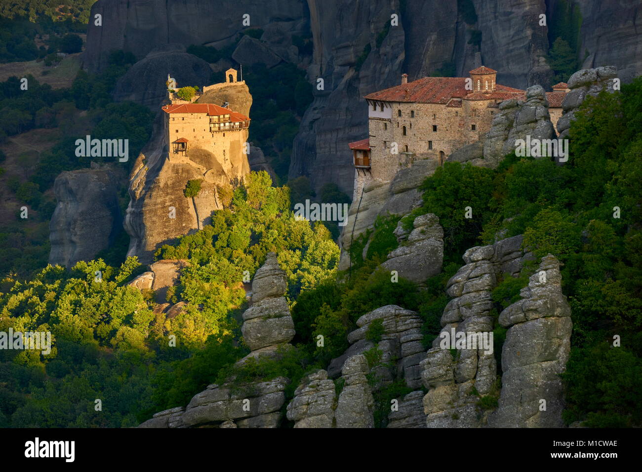 Meteora Monasteries Aerial View High Resolution Stock Photography and ...