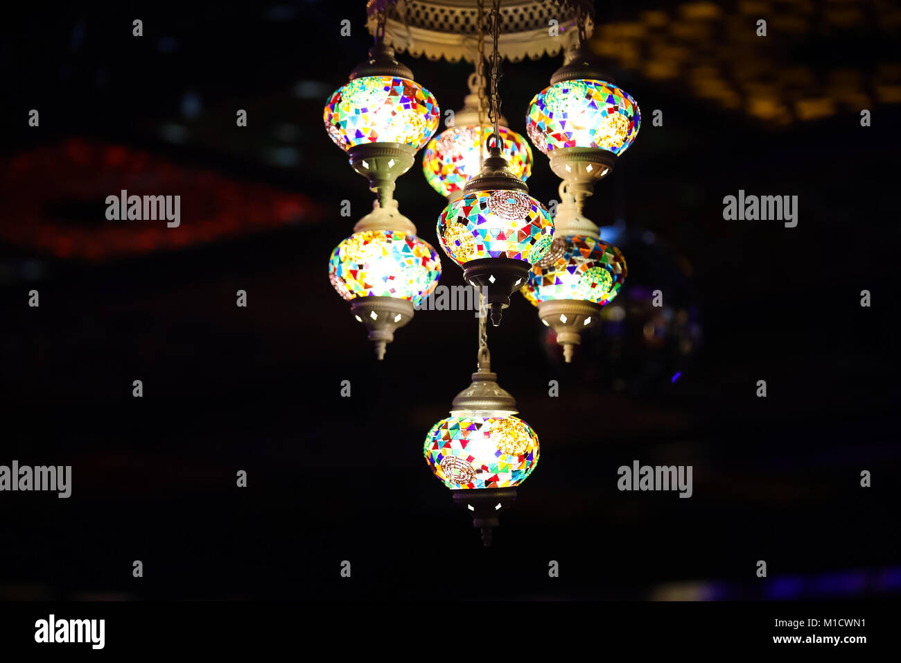Traditional arabic lantern golden hi-res stock photography and images ...