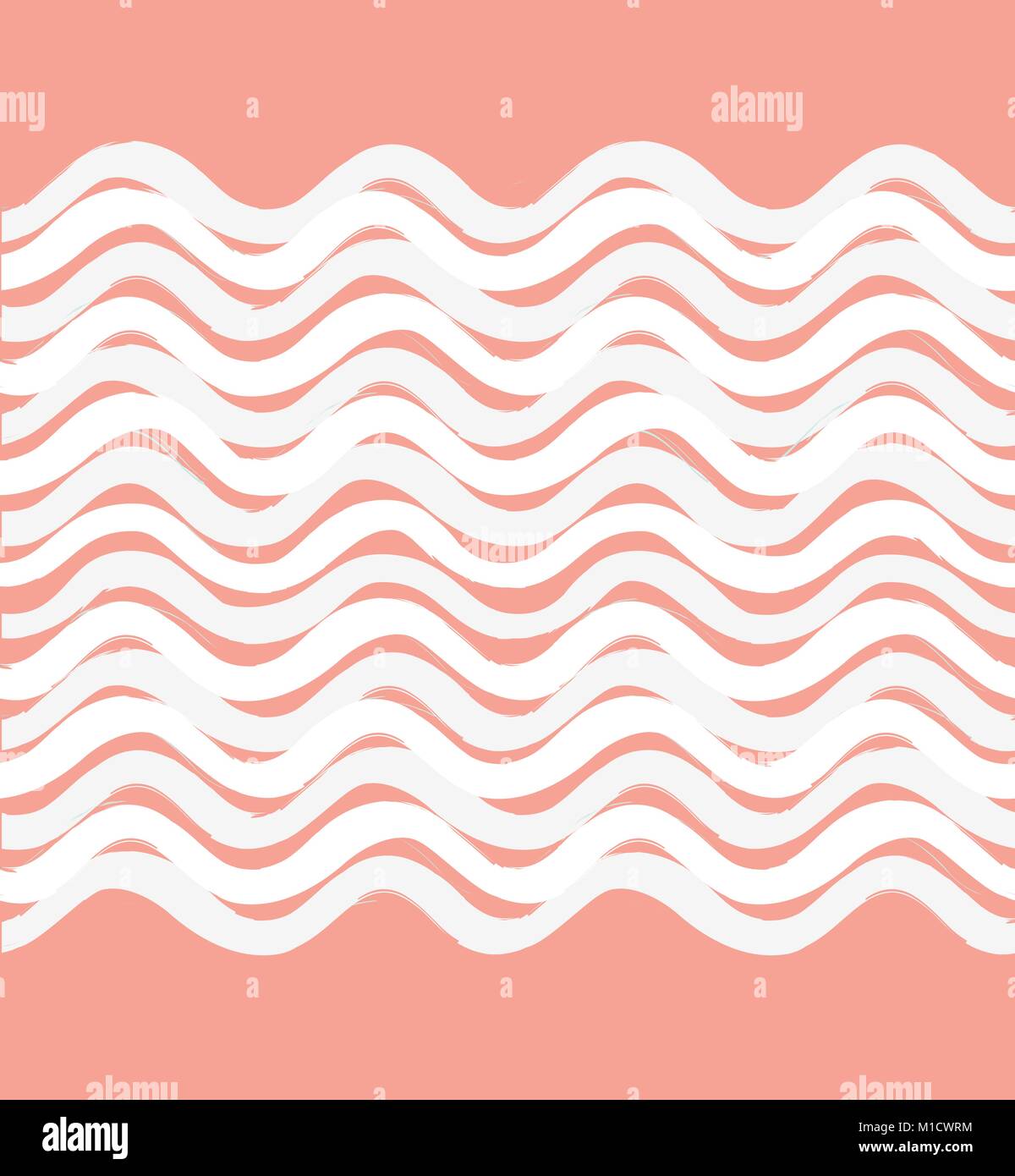 Abstract wave seamless pattern. Stylish geometric background. Wavy line ...