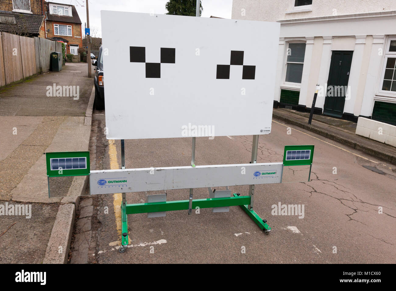 Nissan car having its ADAS camera recalibrated due to a replacement ...