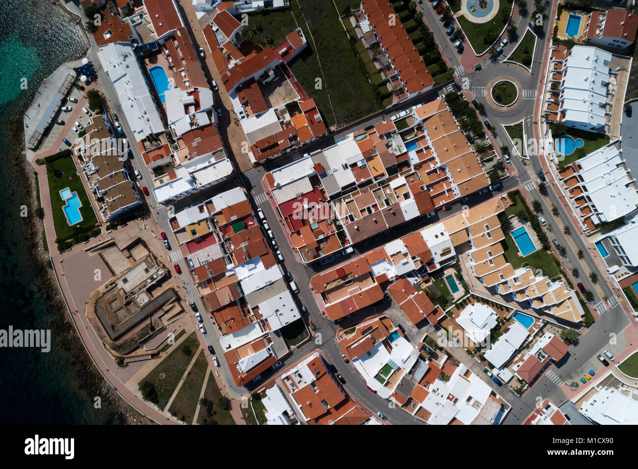 Aerial view of beautiful townscape Stock Photo - Alamy