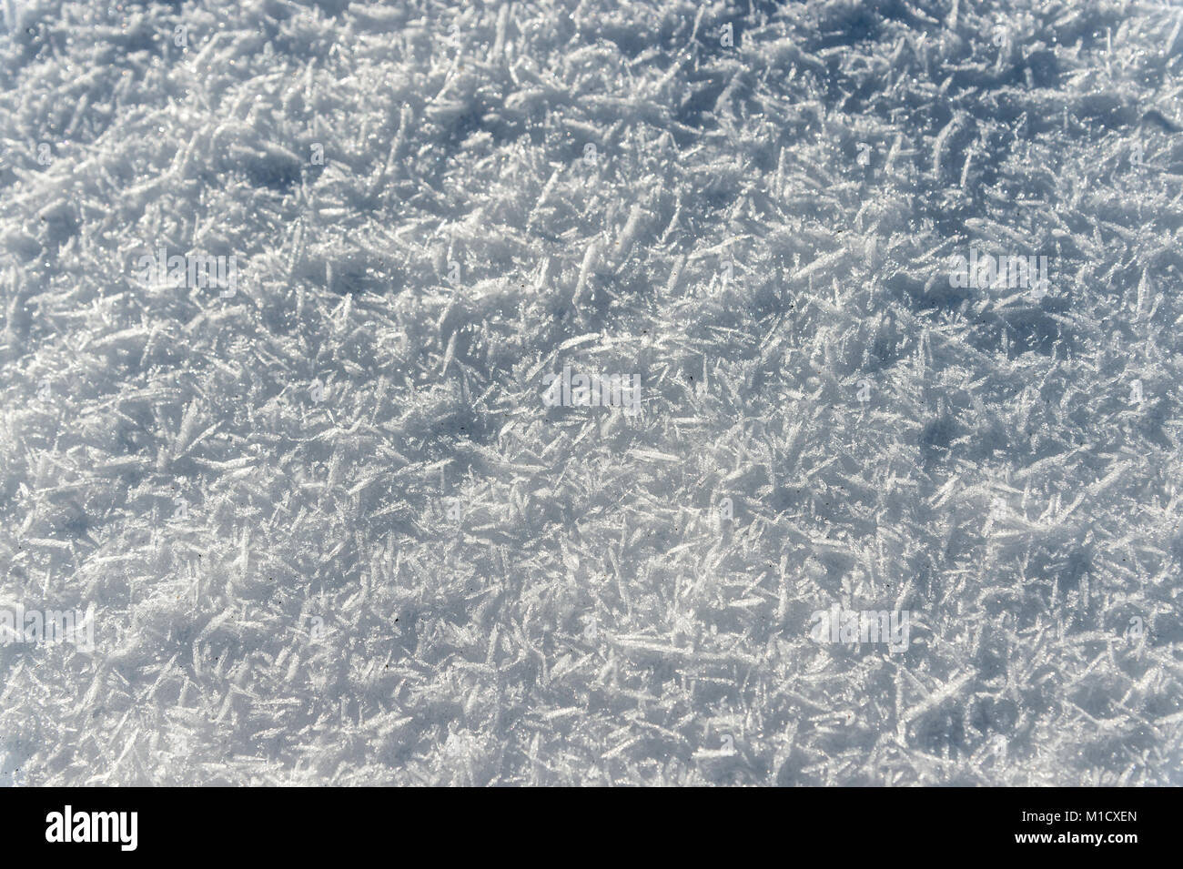 Structure of snow on a sunny day Stock Photo - Alamy