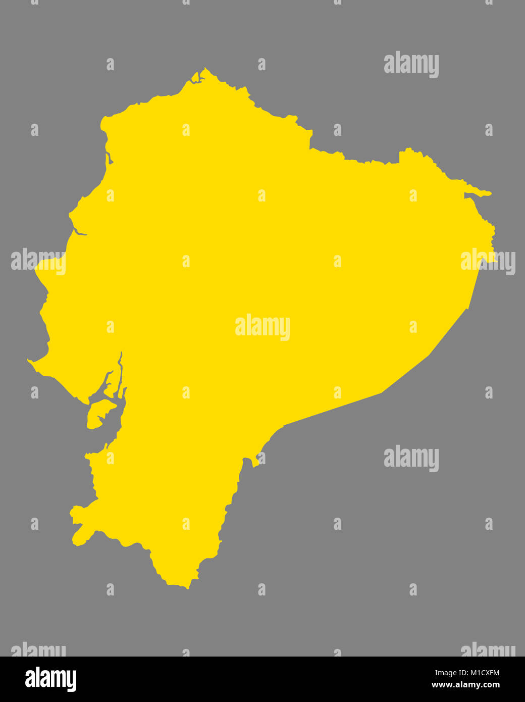 Map of Ecuador Stock Photo - Alamy