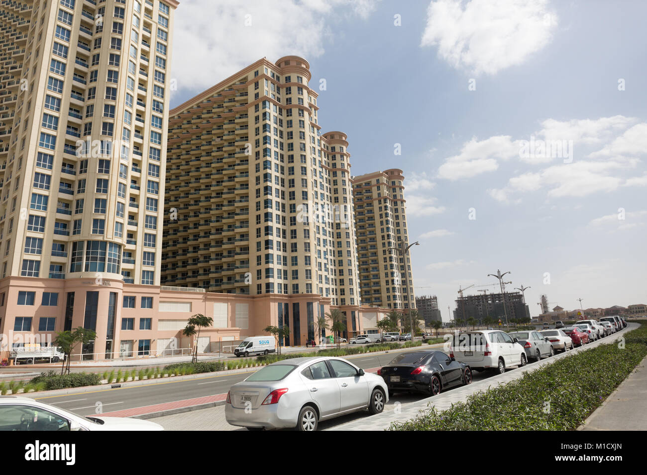 The Crescent building Dubai IMPZ Stock Photo - Alamy