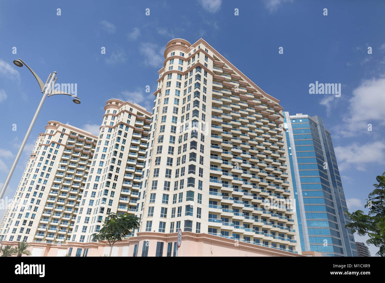 The Crescent building Dubai IMPZ Stock Photo - Alamy