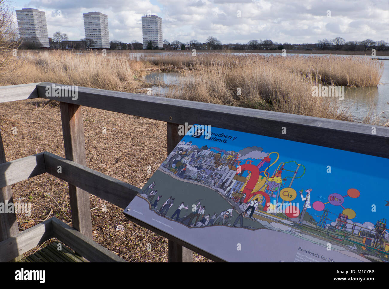 Woodberry Wetlands nature reserve in Hackney,London,England,UK Stock ...