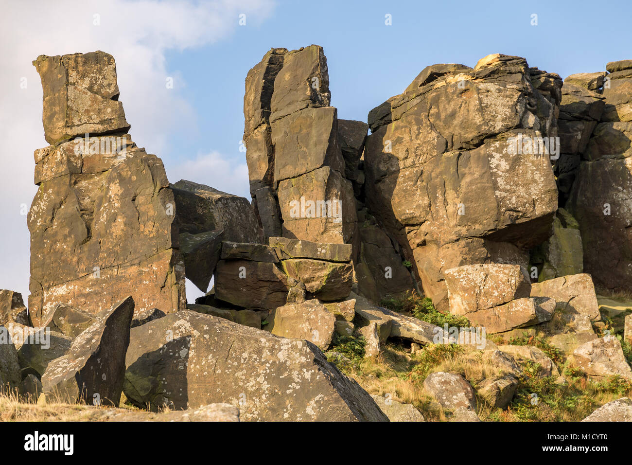 The Wainstones near Clay Bank and Stokesley in the North York Moors ...