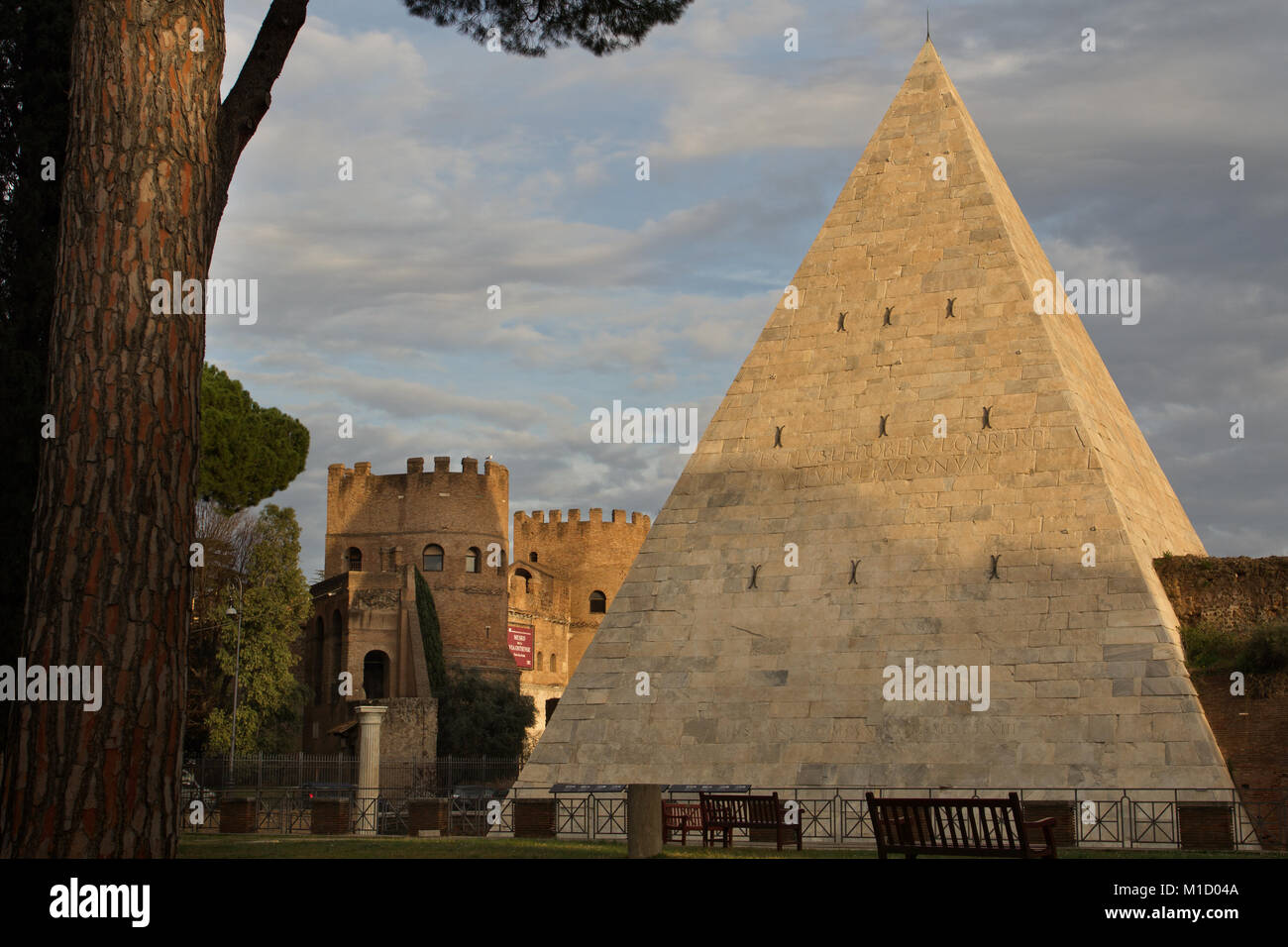 Cestius pyramid hi-res stock photography and images - Alamy