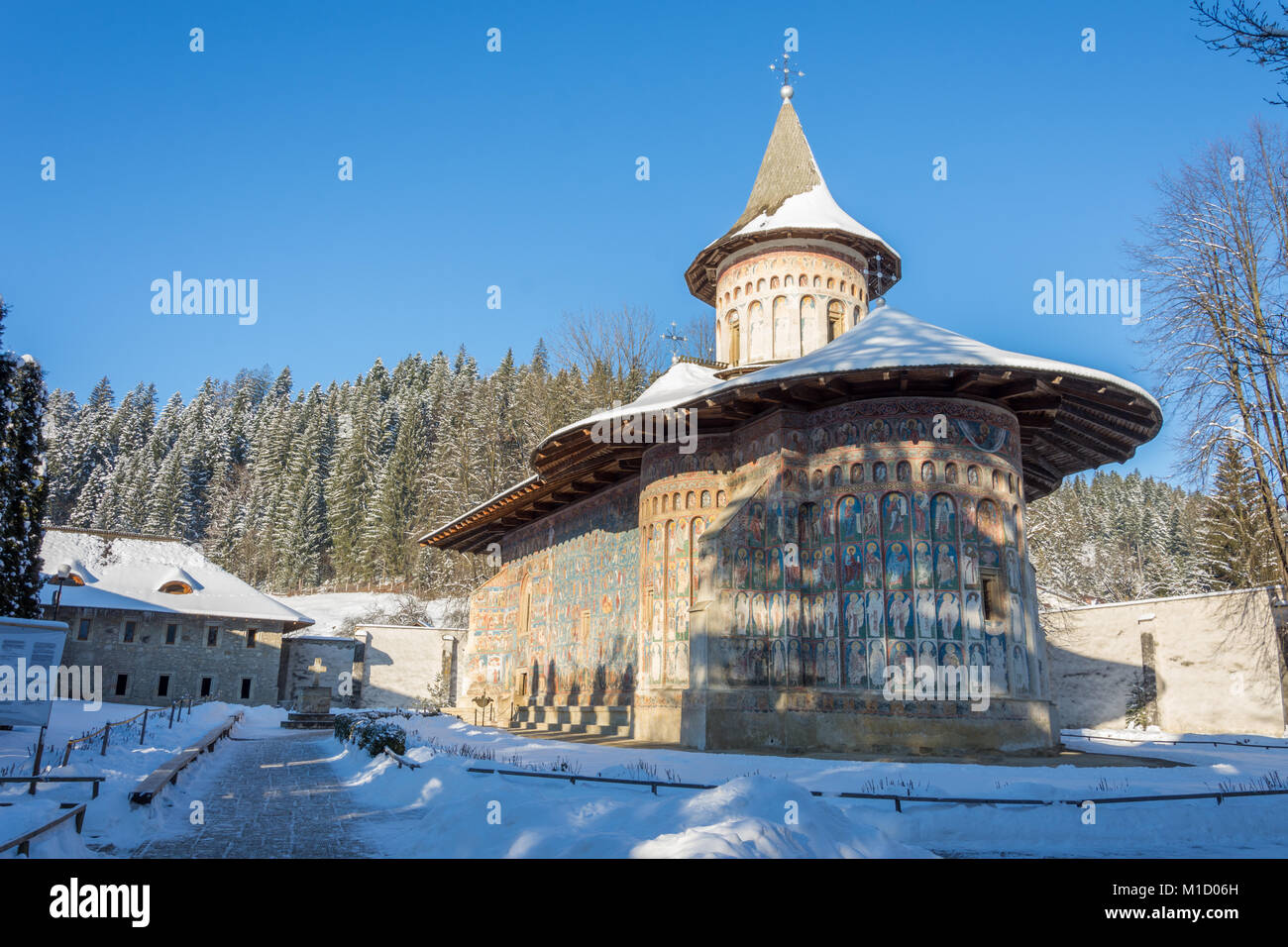 The Voronet Monastery - The most famous painted monasteries in Romania Stock Photo - Alamy
