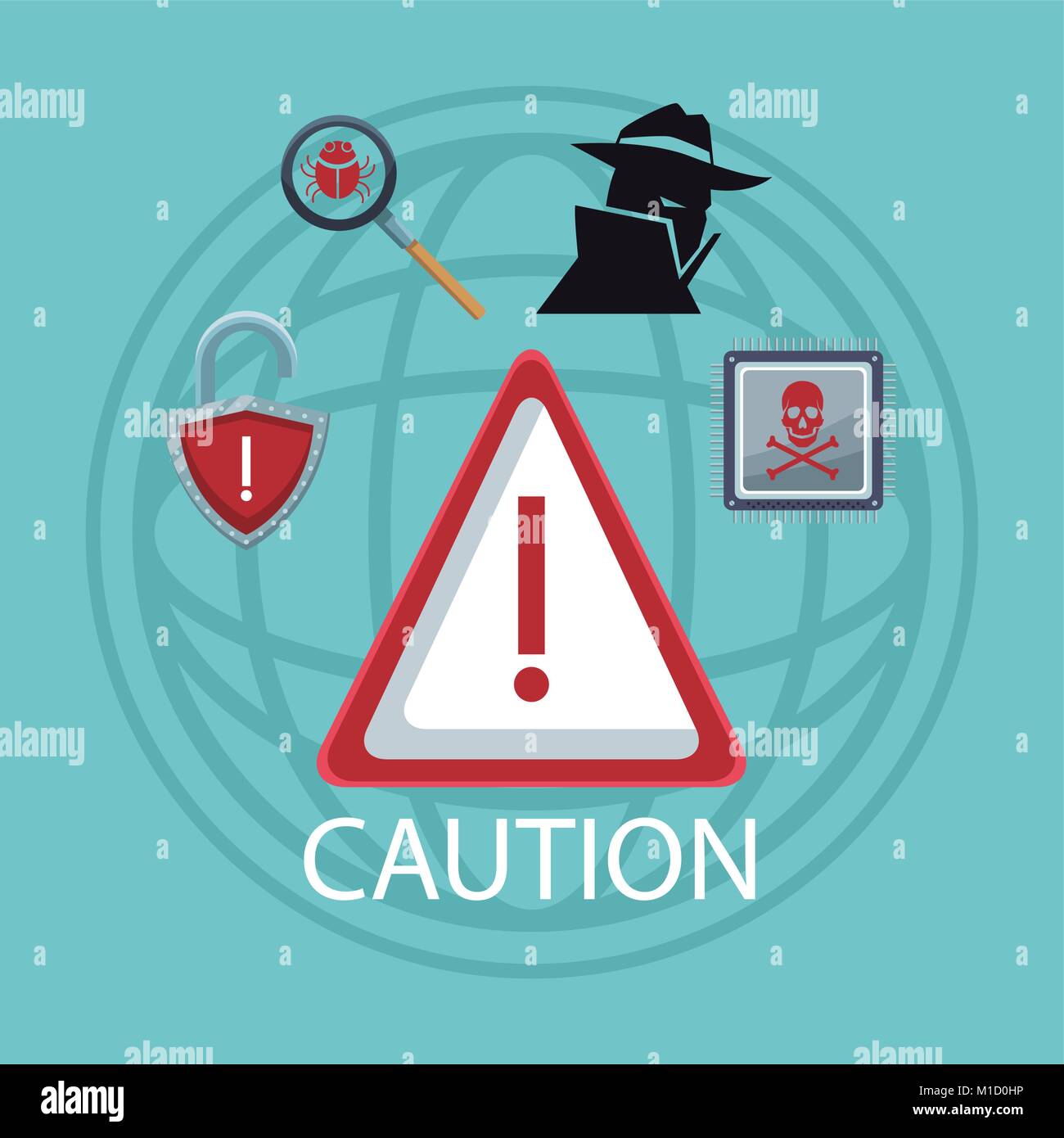 Cyber security icons Stock Vector Image & Art - Alamy