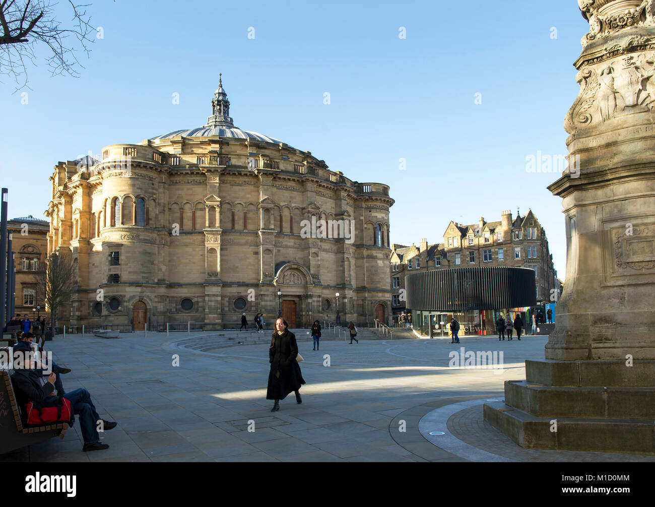 Bristo Square and the McEwan Hall, designed by Sir Robert Rowand ...