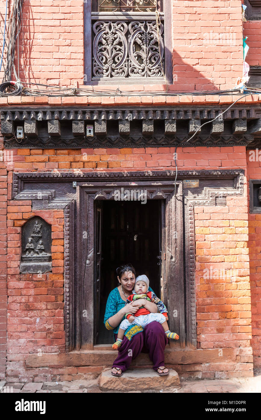 Young Hindu Boys in ceremony in Patan Kathmandu, Nepal,Asia Stock Photo ...
