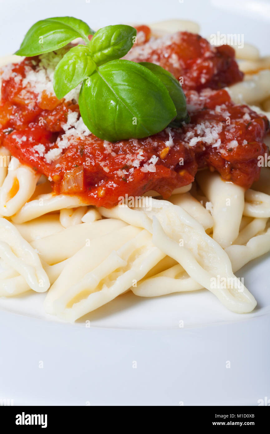 Capunti alla puttanesca an italian pasta dish Stock Photo - Alamy
