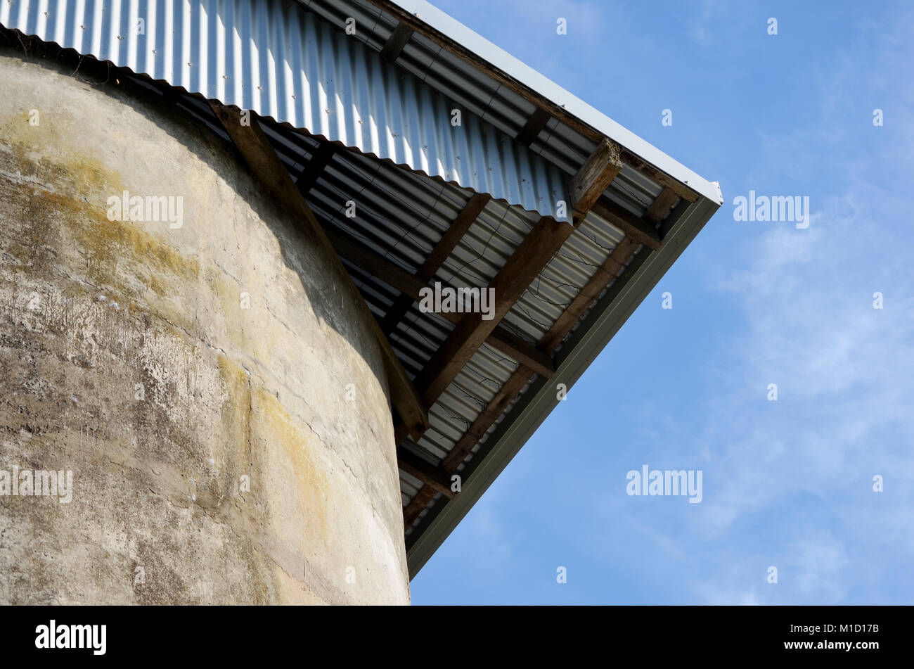 Agricultural grain silo building Stock Photo - Alamy