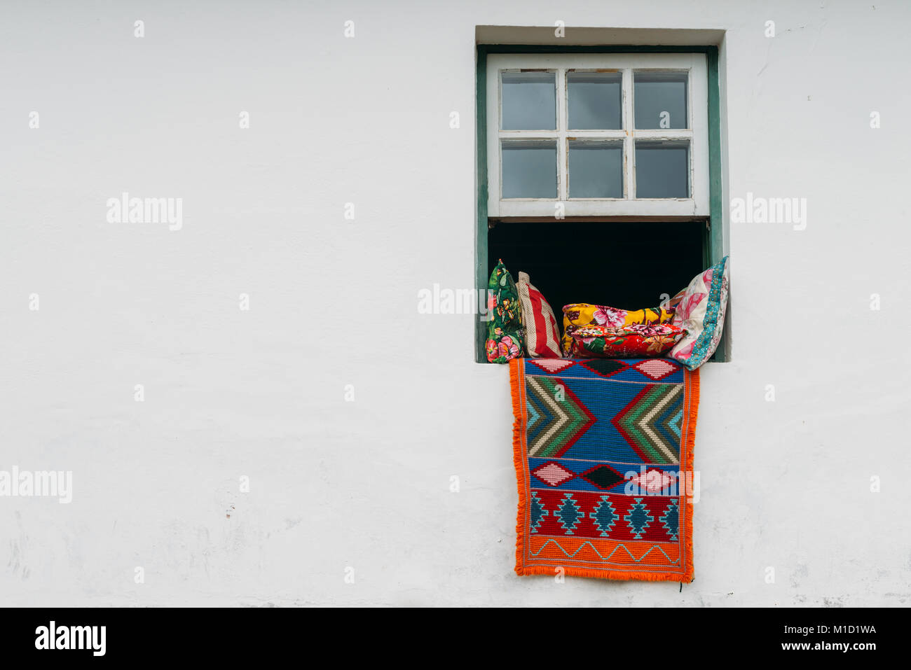 Hippy art on window sill Stock Photo - Alamy