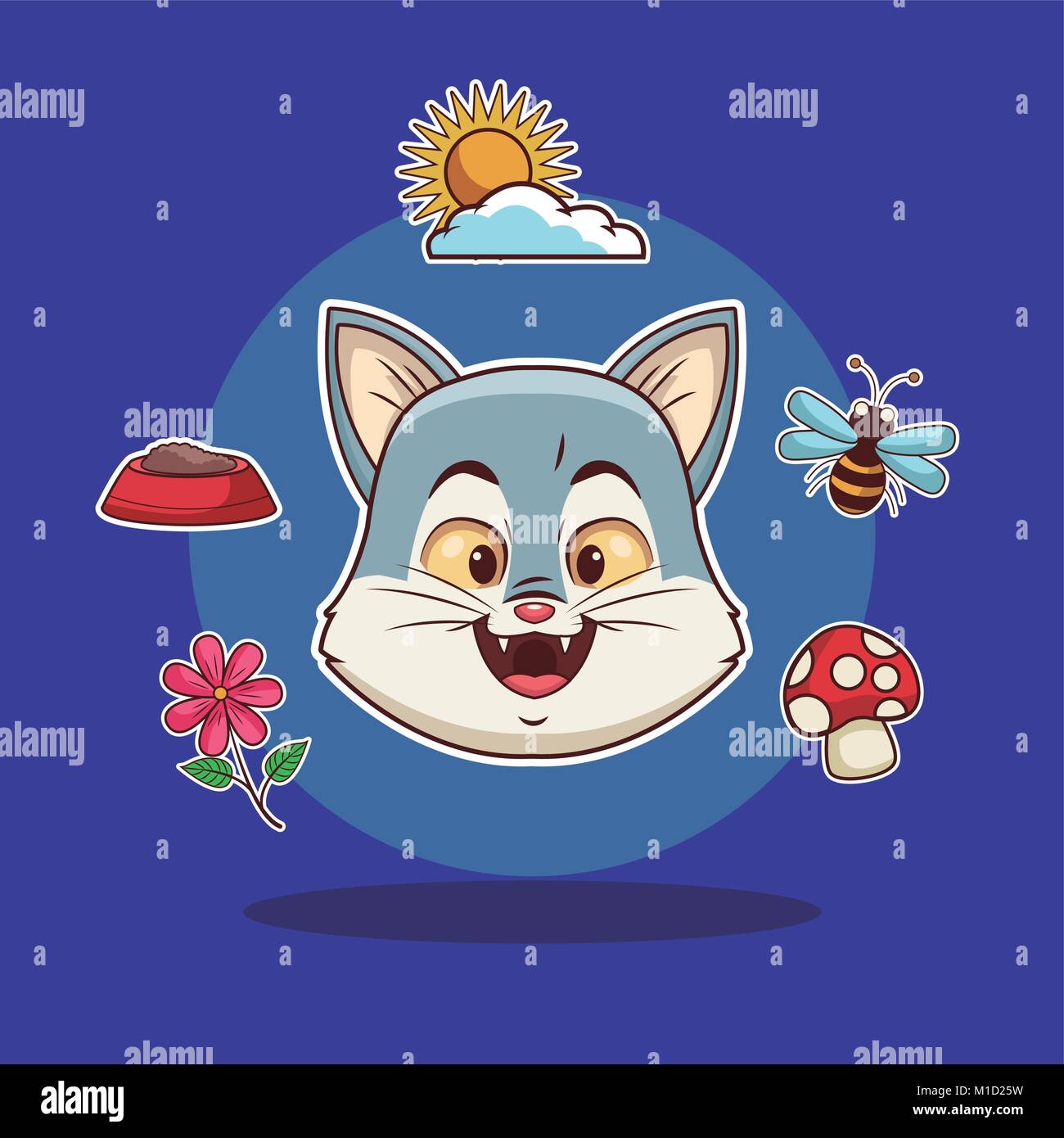 Cat Head Cartoon High Resolution Stock Photography and Images - Alamy